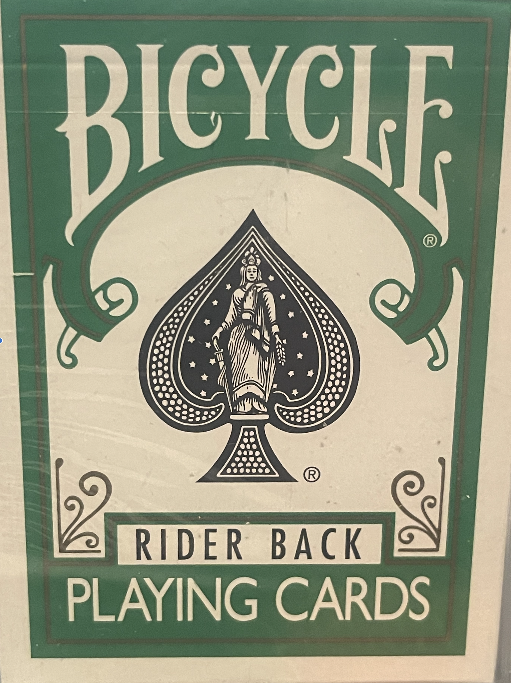 Green Bicycle Rider Back Playing Cards – In Search of Glymont